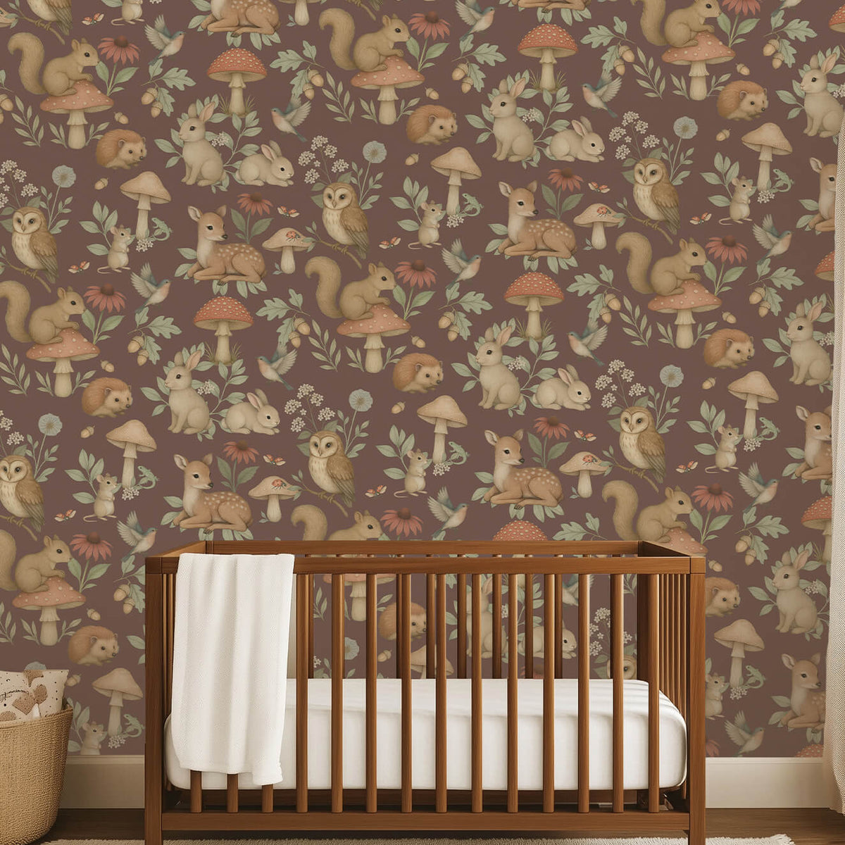 Tiny Forest Mauve Wallpaper – Creative Lab Amsterdam