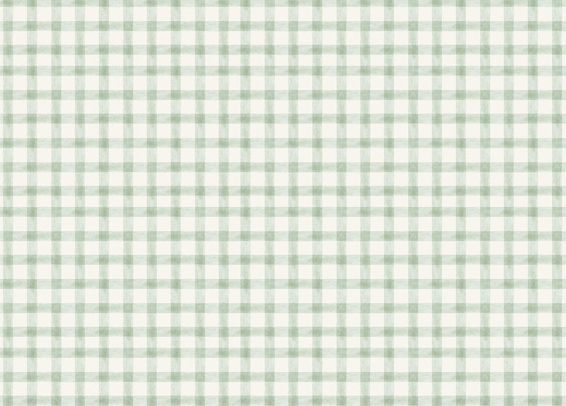 Sage Check Green Wallpaper – Creative Lab Amsterdam
